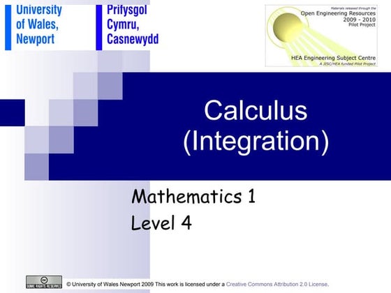Math Lecture 10 Introduction To Integration Pdf Physics Science