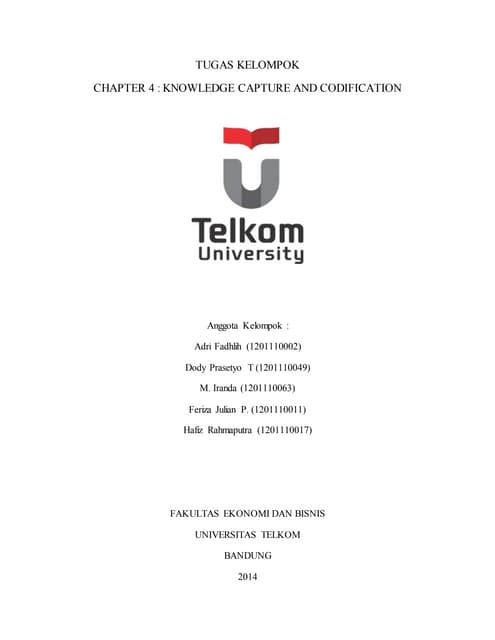 KNOWLEDGE CAPTURE AND CODIFICATION Susi Apriyanti.pdf
