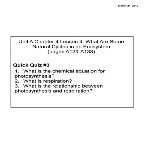 Chapter 4 Lesson 4 Quick Quiz | PDF