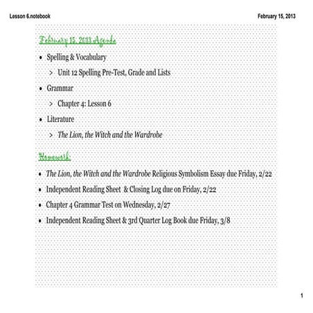 Chapter 4, Lesson 6 | PPT