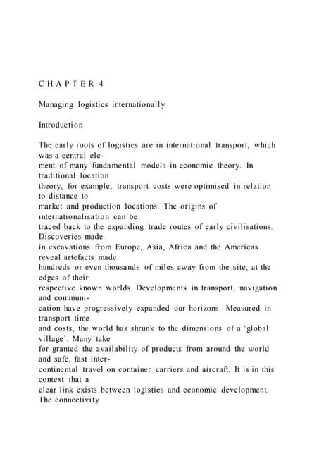 global logistics- definition,forces motivating globalization, financial ...