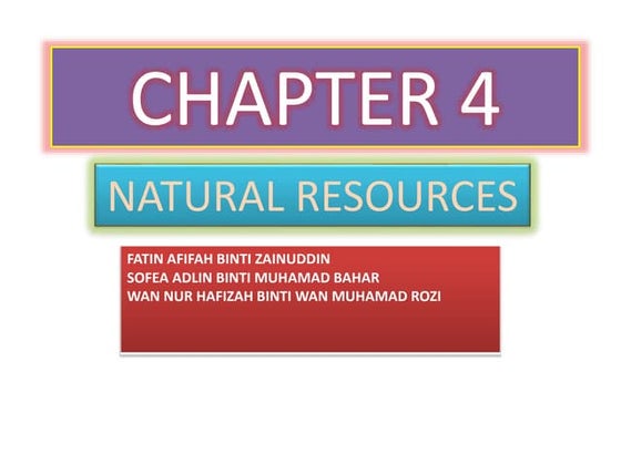 Lesson 3 (natural resources) | PPTX