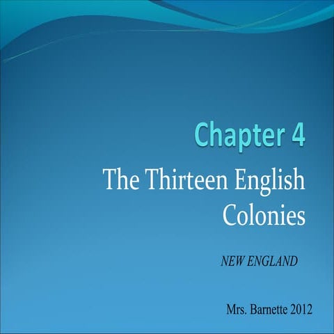 Chapter 4 new england | PPT