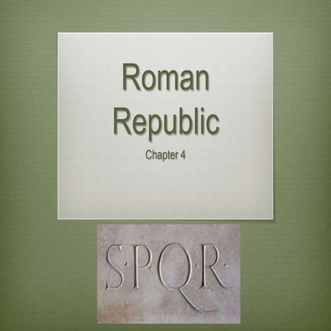 Roman empire lesson 2 the Roman Republic | PDF