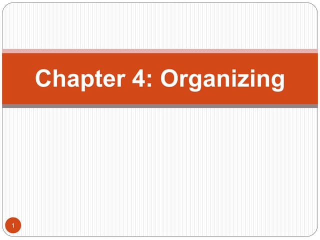 ORGANIZATIONAL STRUCTURE AND DESIGN | PPT