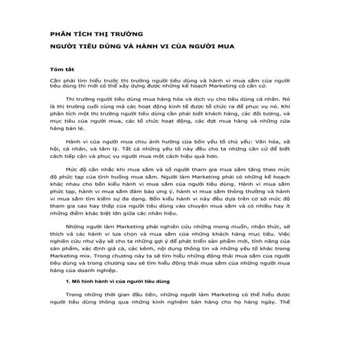 Chapter 4 __phan_tich_thi_truong_va_nguoi_tieu_dung | PDF