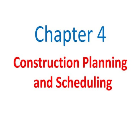 482 LEC 02 Construction Project Scheduling and Control - Bar Charts.pdf