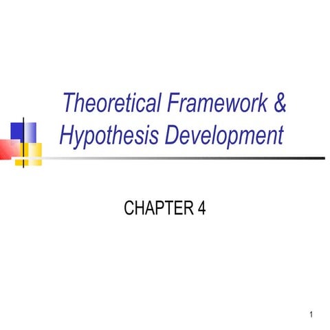 Research Methodology chapter 4. Theoratical framework | PPTX