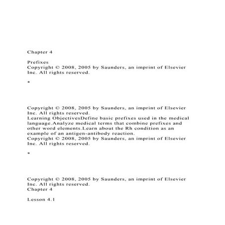 Chapter 4PrefixesCopyright © 2008, 2005 by Saunders,.docx