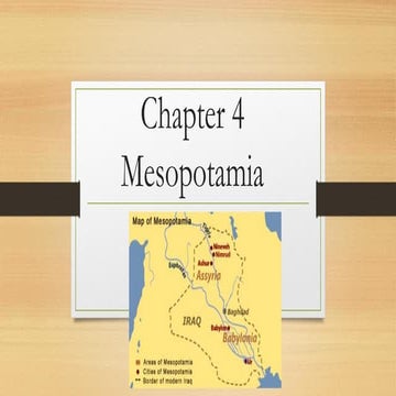 Chapter 4 Presentation on mesopotmian civilisaiton | PDF