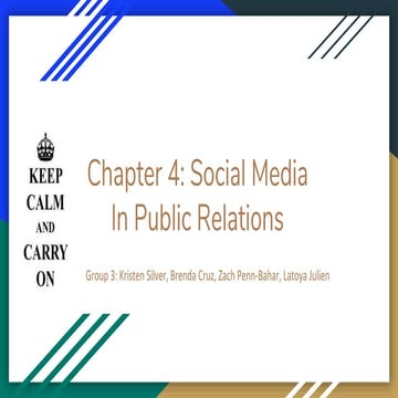 Chapter 4 social media in public relations | PPTX