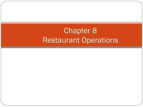 Chapter 3 guest handling procedure | PPT | Food Industry | Industries