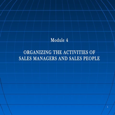 Chapter 4, sales organization | PPT