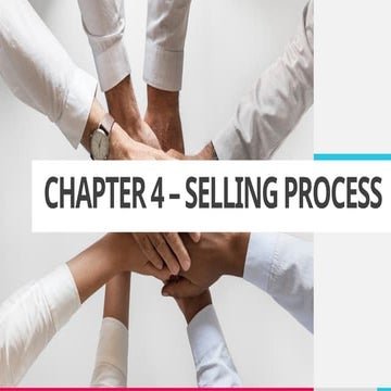 PROFESSIONAL SALESMANSHIP CHAPTER 4 – SELLING PROCESS.pptx
