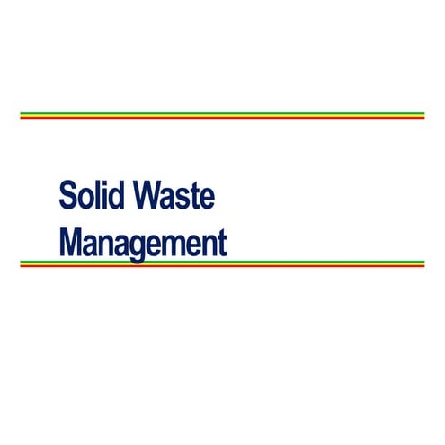 Solid Waste management and segregation u | PPTX
