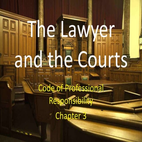 Chapter 4 the lawyer and the courts | PPTX