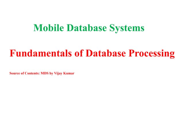 Distributed Dbms Unit 8 Distributed Transaction Management And Conc 0587