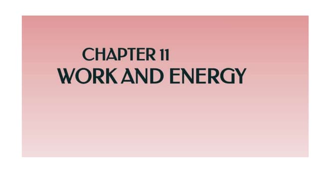 Ppt on work energy and power class xi science | PPT