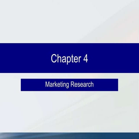 Bai trinh bay Marketing research Chapter 4x .ppt