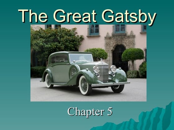 The Great Gatsby Comic Strip Project | PPT