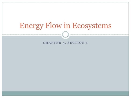 Trophic Structure of Ecosystems | PPTX | Science