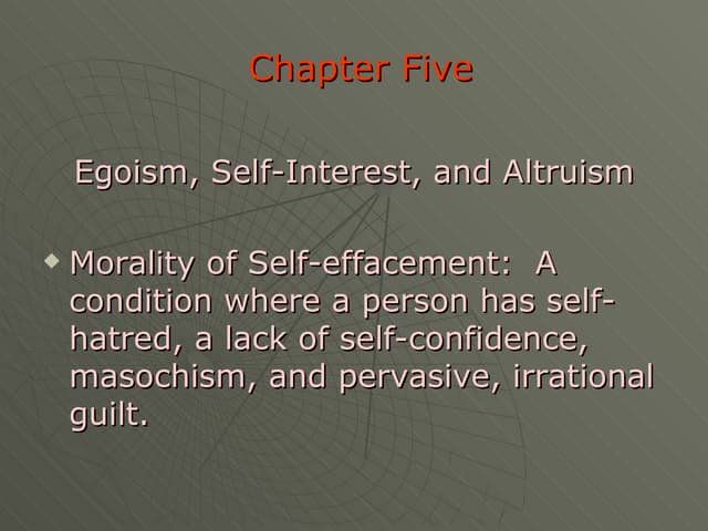 Egoism | PPT