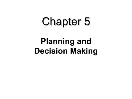 Decision making and problem solving | PPTX