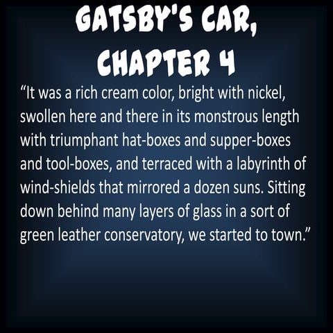 The Great Gatsby: Chapter 5 | PPTX