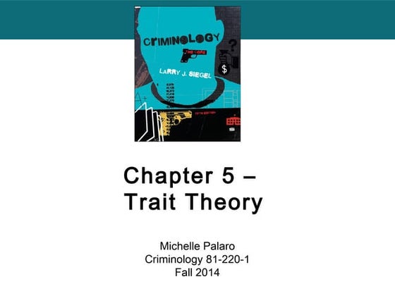 Chapter 5 Trait Theory | PPT