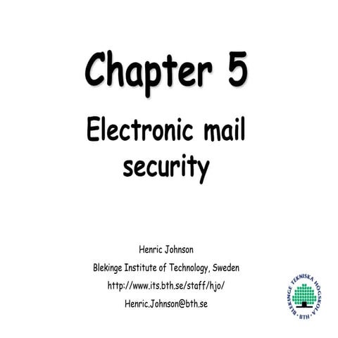 Email Security : PGP & SMIME | PPT