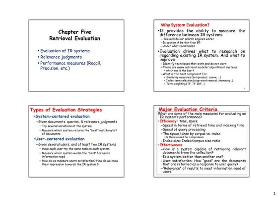 Lecture 10 Information Retrieval Evaluation Pptx