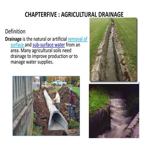 chapter 5.pptx: drainage and irrigation engineering | PPTX