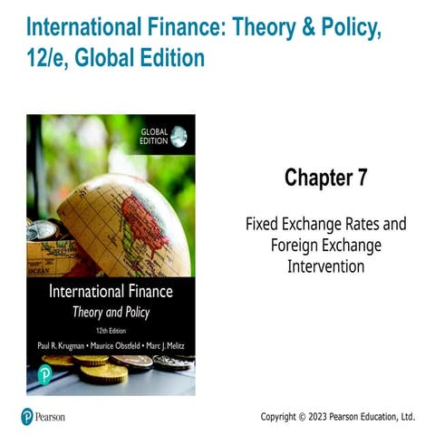 Chapter 5: Fixed exchange rates and foreign exchange intervention | PPTX