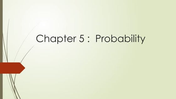 Probability (gr.11) | PPTX | Physics | Science