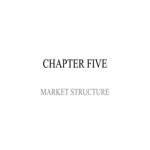 chapter 5. Market structure from Ecusta | PPT