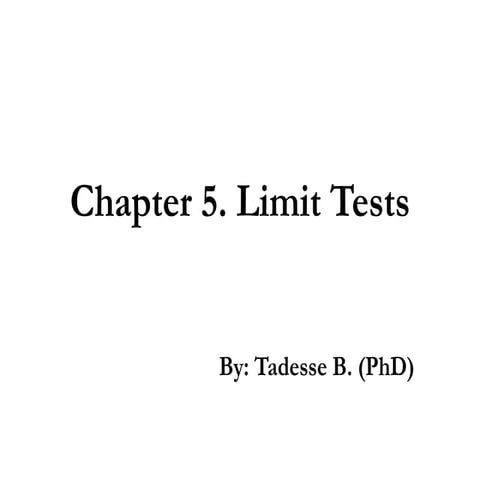 Chapter 5. Limit Tests.pdf in followedds | PDF