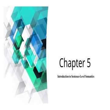 Chapter 5 semantics Joan Saeed Chapter f | PPTX