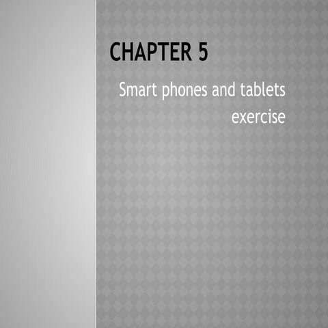 Tablet and Mobile phones on Education, computer Sicence Grade seven | PPTX