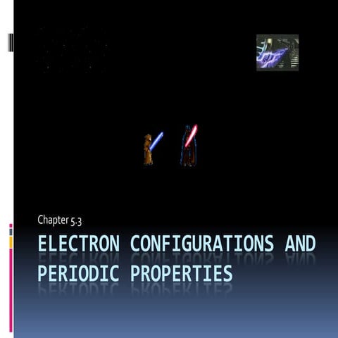 Chapter 5.3 : Electron Configuration and the Periodic Table | PPTX