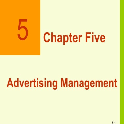 Chapter 5 advertising-management | PPT