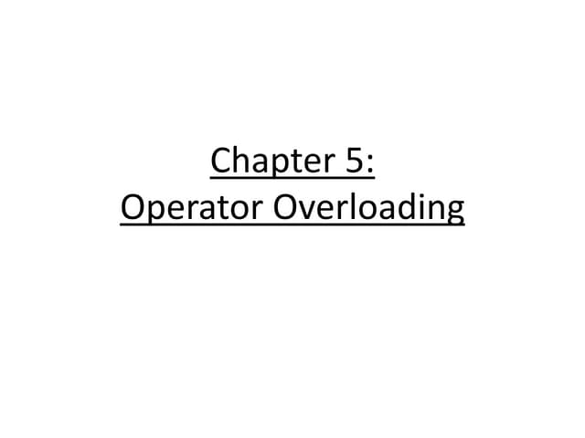 Operator Overloading in C++ | PDF | Programming Languages | Computing