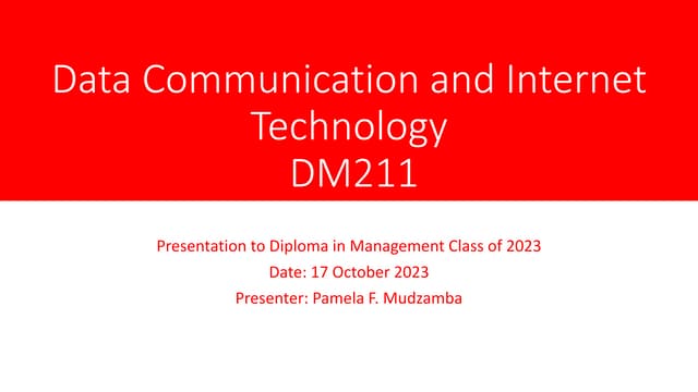 Chapter 5 - Data Communication and Internet Technology Pt.1.pptx Chapter 5 - Data Communication and Internet Technology Pt.1.pptx