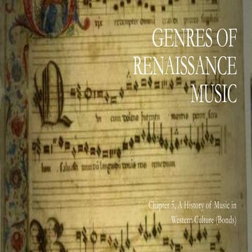 Chapter 5 genres of renaissance music | PPT