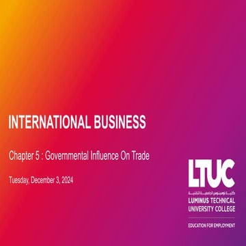 chapter 5- Governmental Influence On Trade.pptx