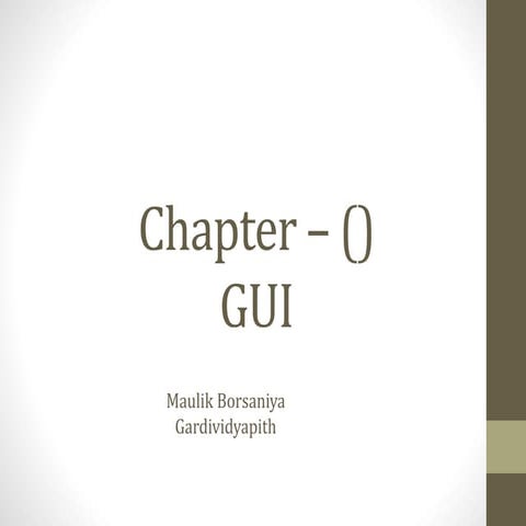 Python Extra Chapter Gui Maulik Borsaniya Pptx Computing Technology And Computing