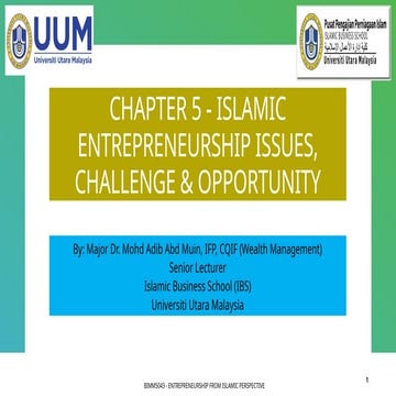 Chapter 1: Introduction of Management in Islam | PPTX