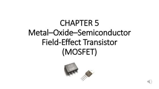 3.MOSFET.pptx | Physics | Science