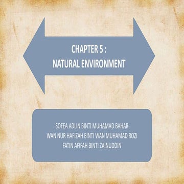 CHAPTER 5 NATURAL ENVIRONMENT | PPTX