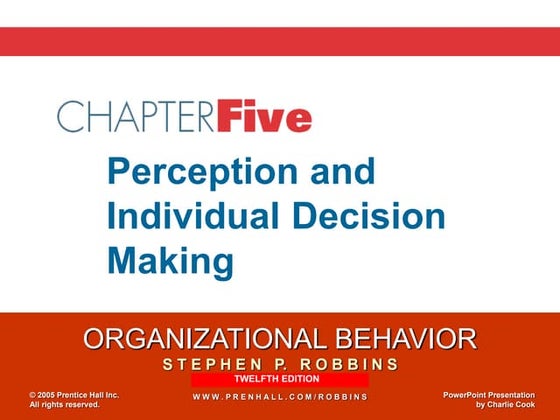 OB11_05st_PerceptionandIndividualDecisionMaking.ppt