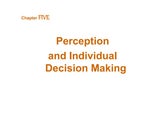 Perception and decision making | PPT